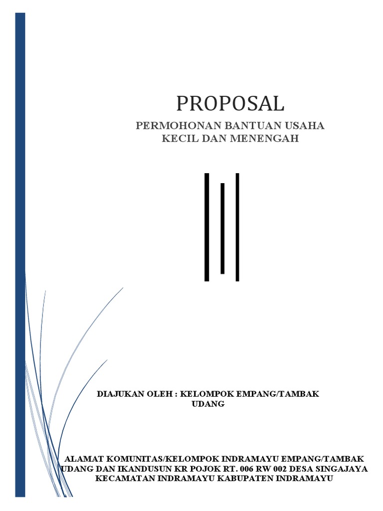 Proposal Umkm Tambak Udang | PDF