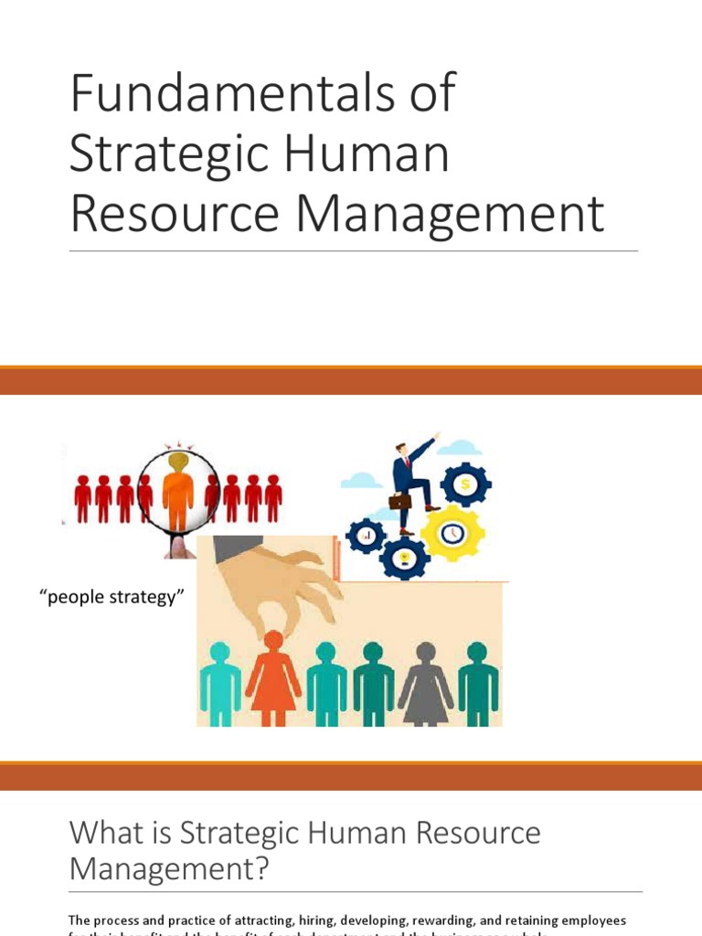 Strategic Human Resource Management Basics | PDF | Human Resource ...
