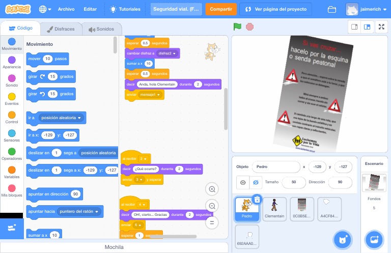 Seguridad Vial. (FASE 3) On Scratch 2 | PDF | Informática | Desarrollo de software