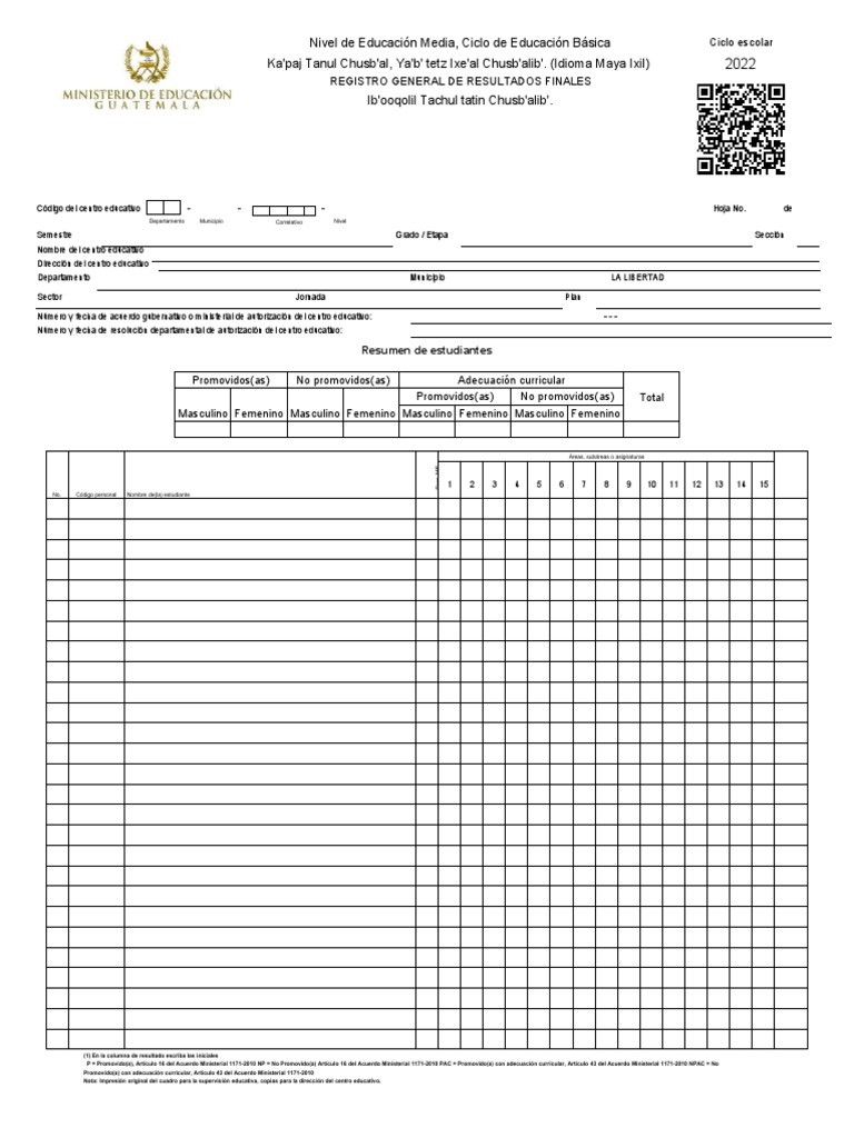 Cuadro Prim Blanco | PDF | Plan de estudios