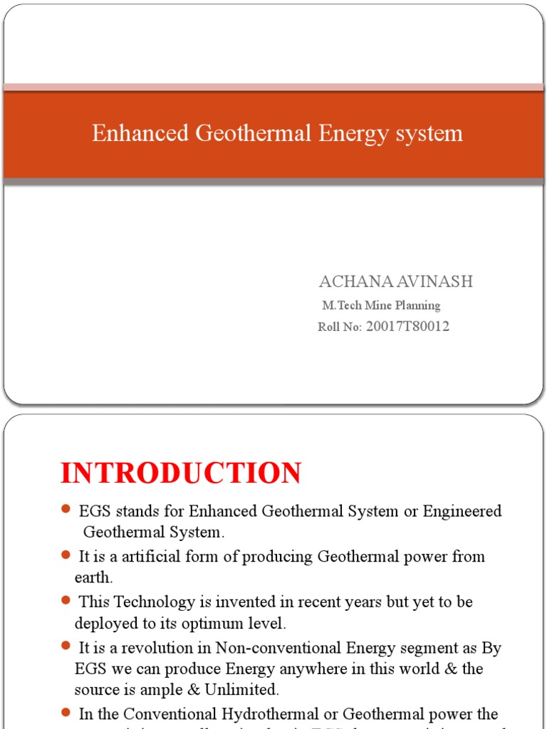 Enhanced Geothermal Energy System | PDF | Geothermal Energy | Petroleum Reservoir