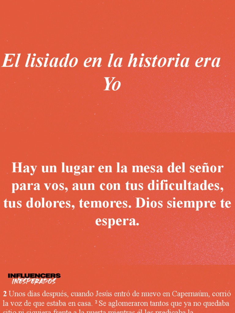 Un Lisiado A La Mesa Se Sento. | PDF