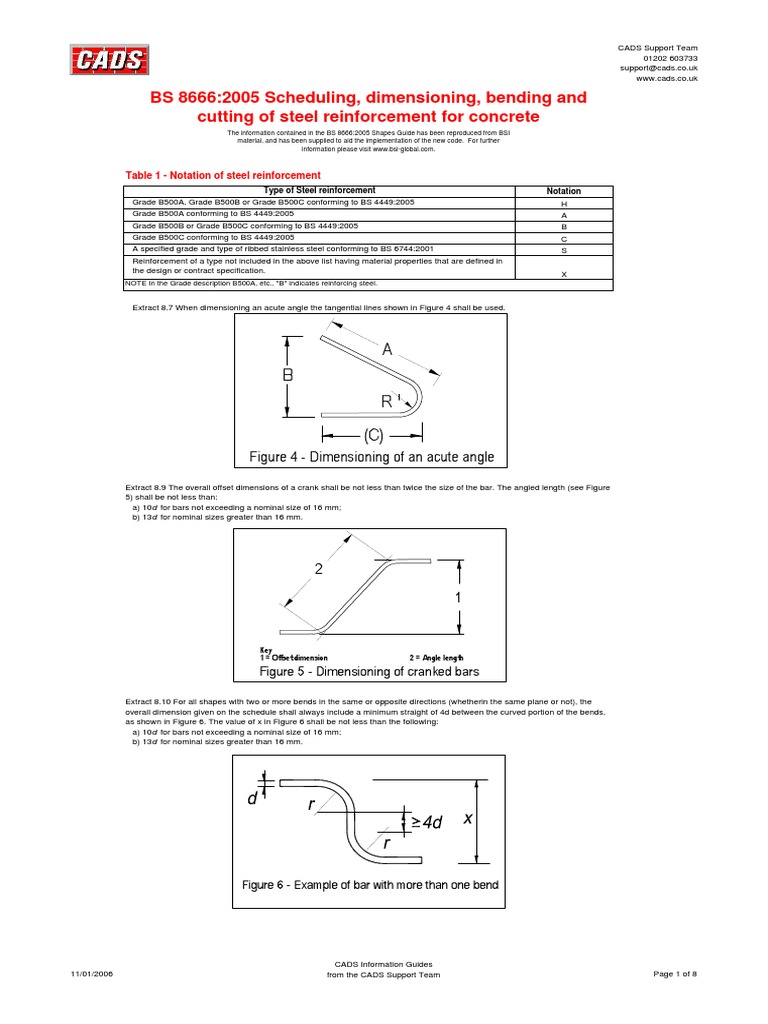 Bs 8666 2005 Shapes Guidepdf Compress | Download Free PDF | Engineering ...