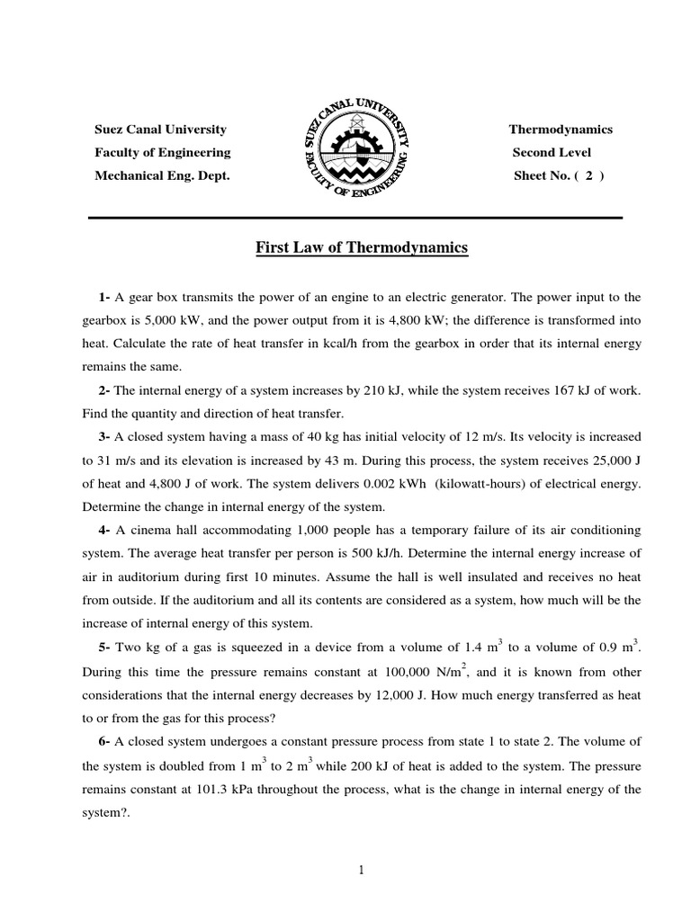 Thermodynamics Problems Solved | PDF | Enthalpy | Heat