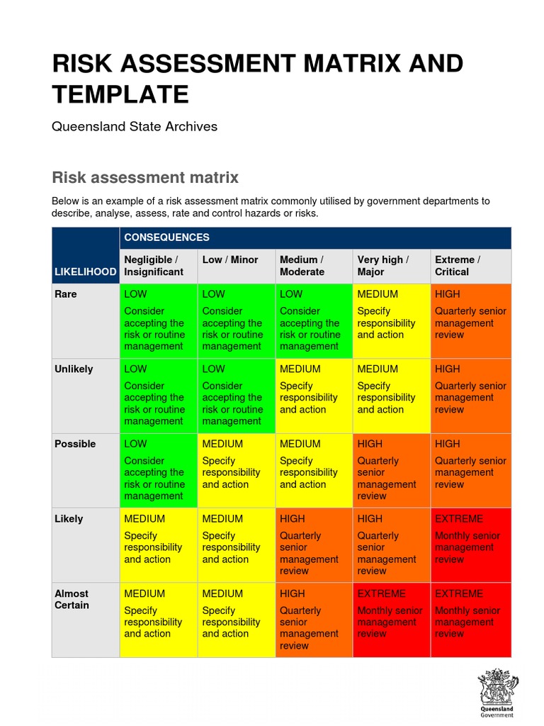 Risk Assessment Matrix Template Guide | PDF | Risk | Risk Assessment