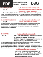 AP History LEQ Grading Rubric 2025 | PDF | Argument | Reason