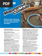 Mapegrout - T60 - Hoja Técnica. (Mortero de Reparación) | PDF ...