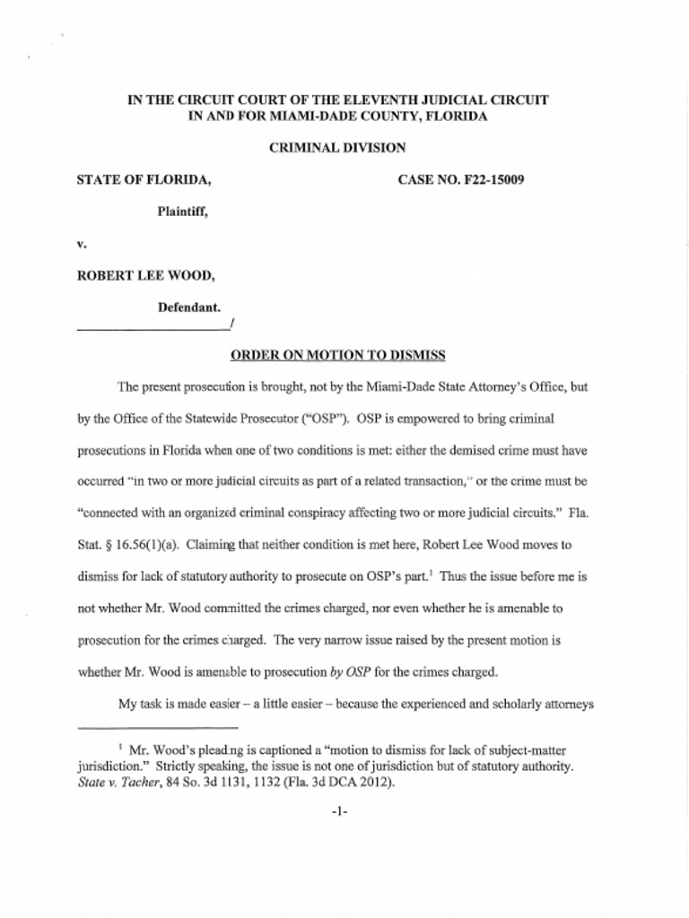 DeSantis Election Police Dismissal | PDF | Prosecutor | Wisconsin Circuit Courts