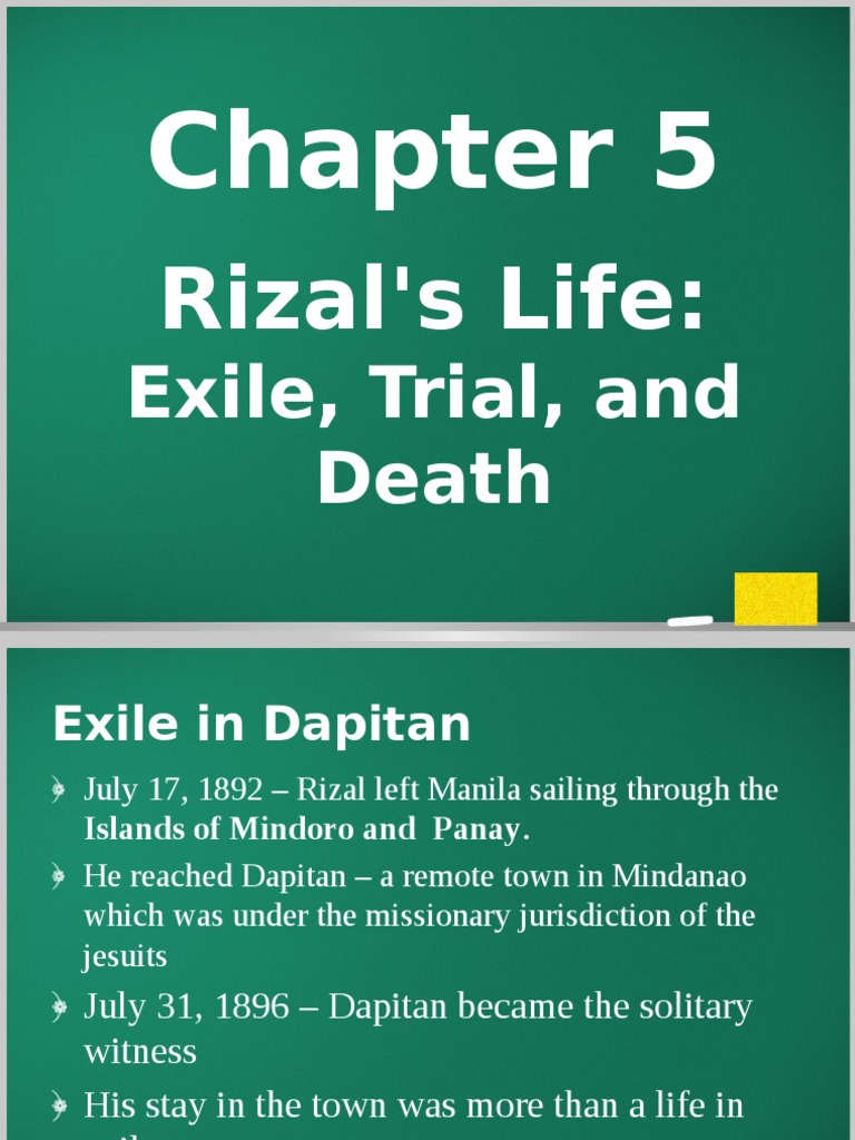 CHAPTER 5 Rizal S Exile in Dapitan | PDF CHAPTER 5 Rizal S Exile in Dapitan | PDF