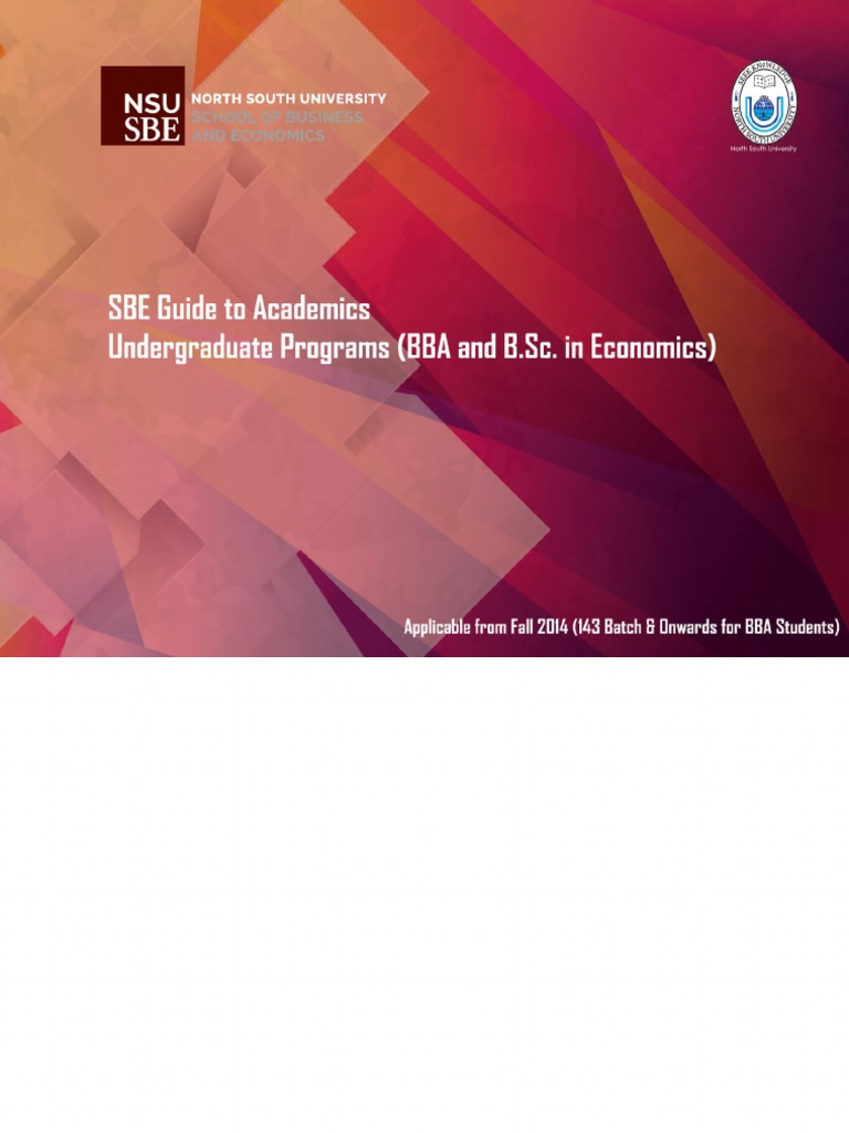 NSU SBE 143 & Onwards All Major Course Map | PDF