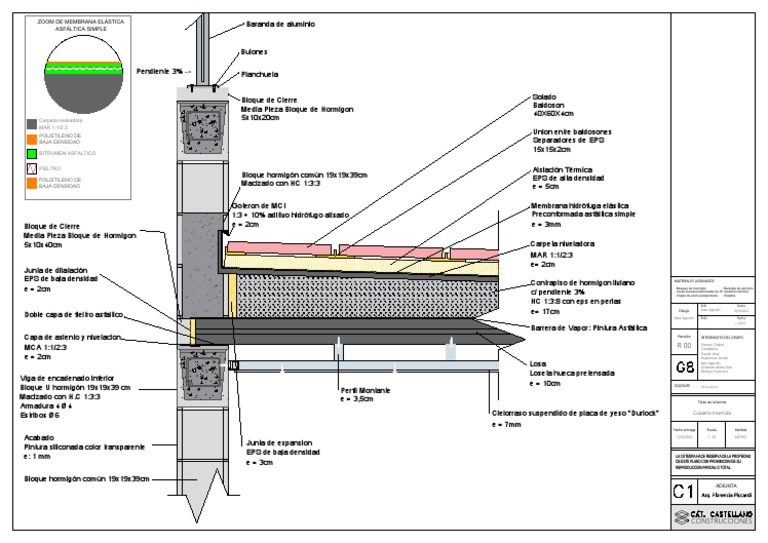 C1 Cubierta Invertida 11 de Octubre-A2 - H | PDF | Hormigón | Ingeniero ...
