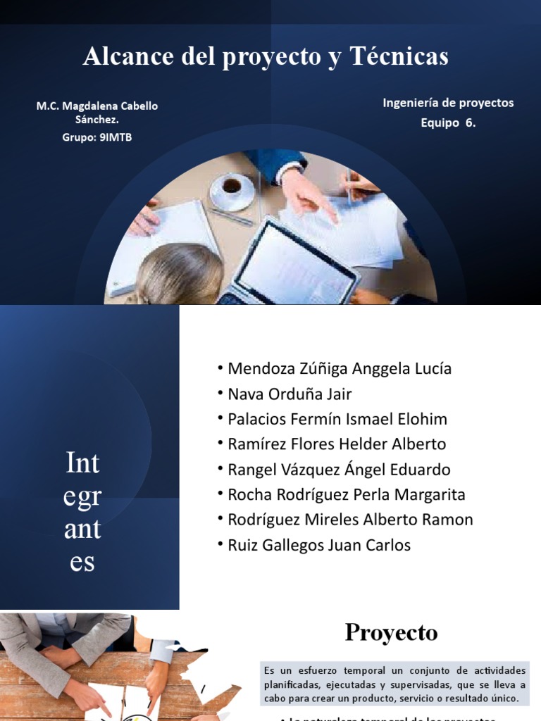 Alcance Del Proyecto y Técnicas | PDF | Gestión de proyectos | Planificación