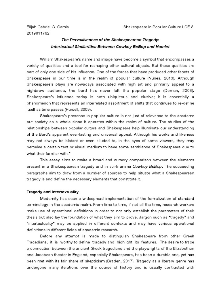 Shakespeare in Popular Culture | PDF | Tragedy | William Shakespeare