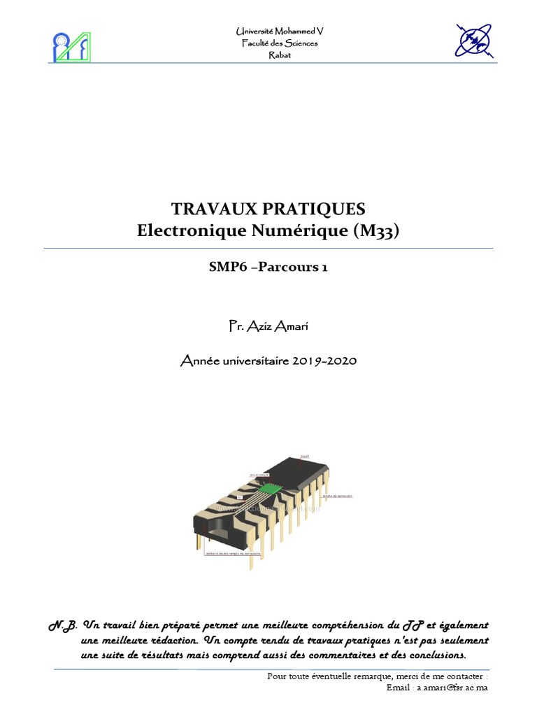 Polycopie TP-2020-Logisim | PDF | Diode électroluminescente | Diode
