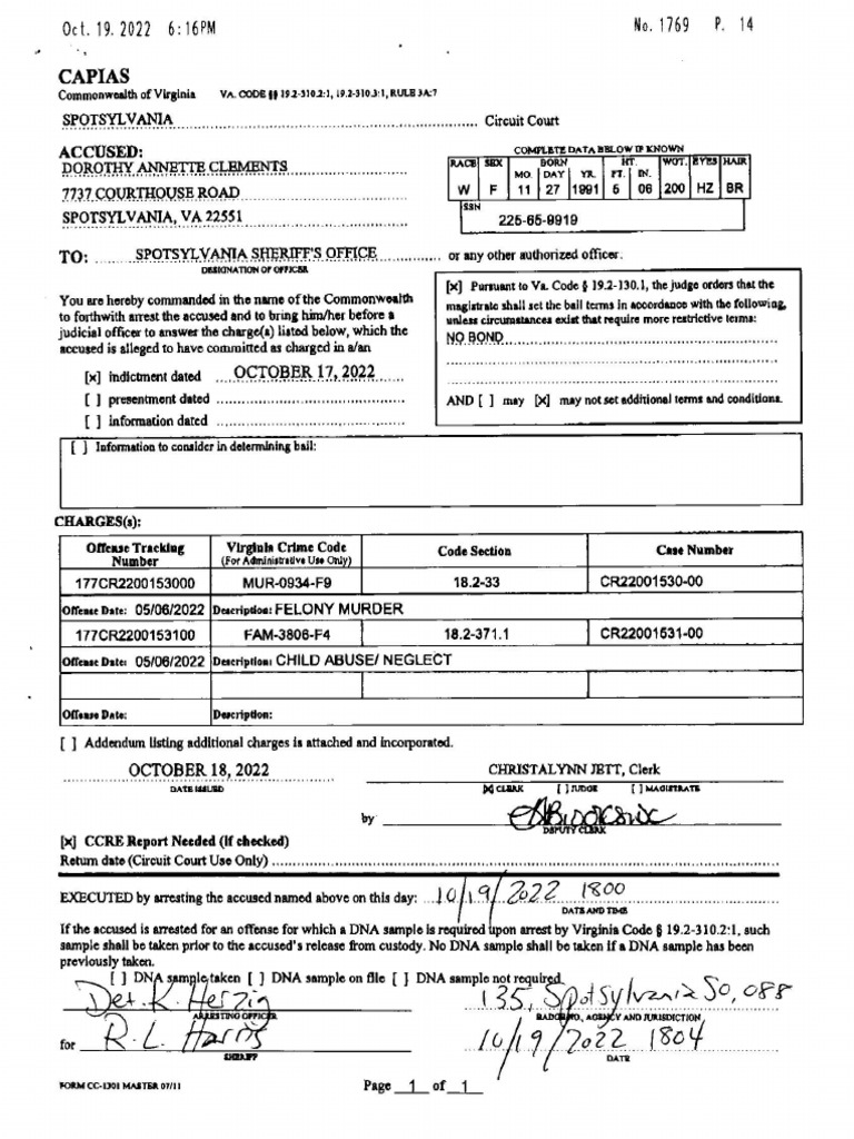 Dorothy Annette Clements | PDF