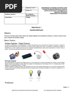 Laboratorio 14 - Configuracion y Programacion en Arduino | PDF | Resistor | Diodo emisor de luz