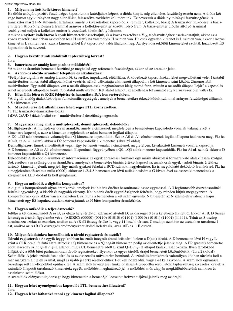 Alkalmazott Elektronika | PDF