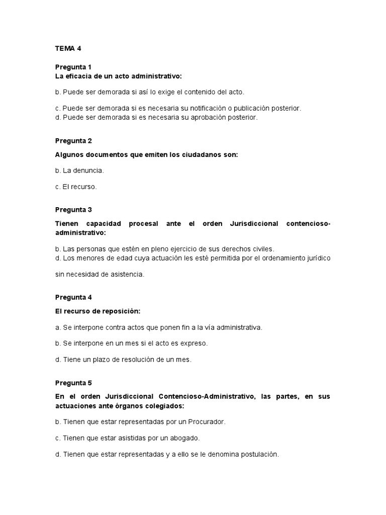 Examen Online Tema 4 GDJE | PDF | Jurisdicción | Principios éticos