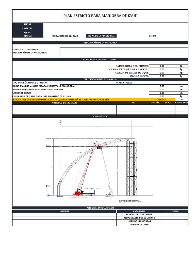 Cinemática de Izajes | PDF | Grúa (máquina)