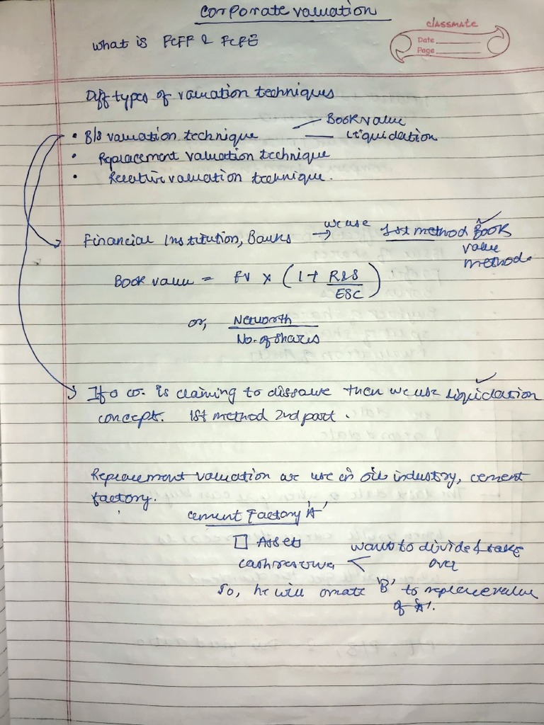 Corporate Valuation Notes | PDF