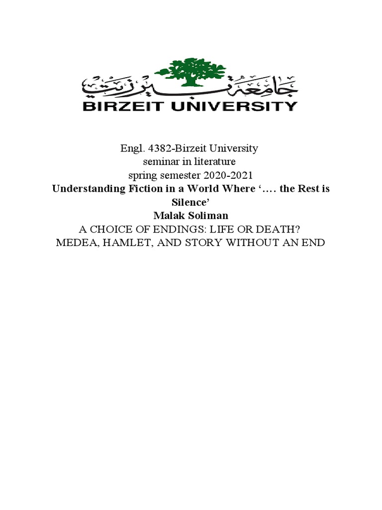 Final Research Paper | PDF | Hamlet | Tragedy