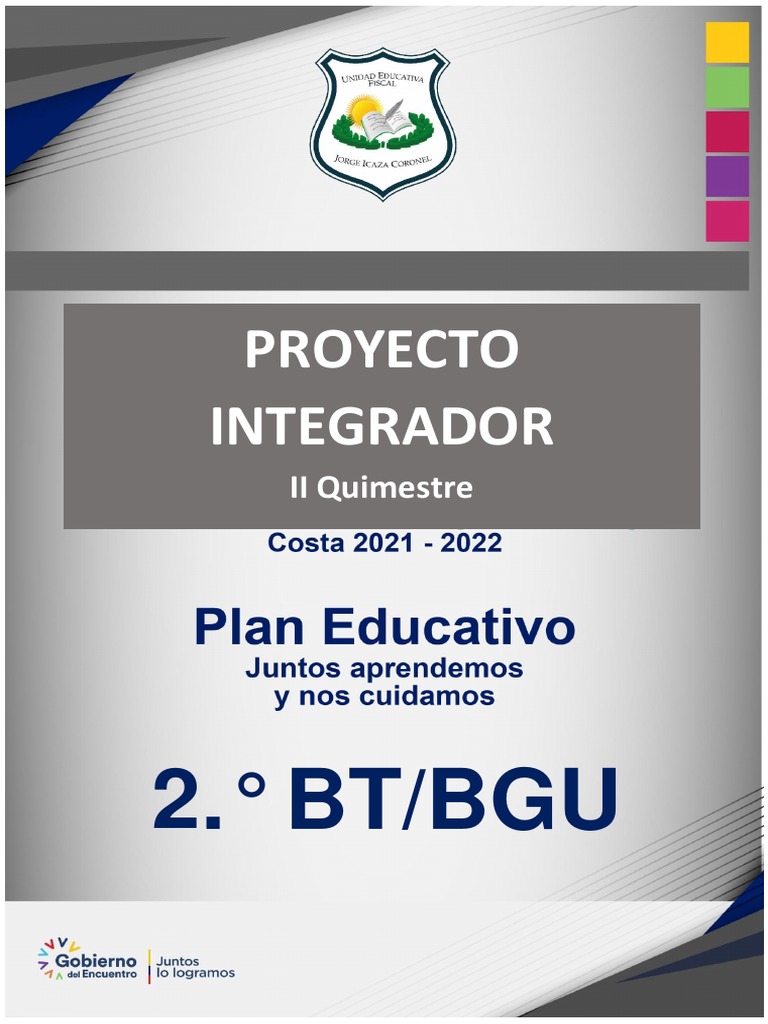 Proyecto Integrador II Quimestre BGU | PDF | Adn | Mecánica cuántica