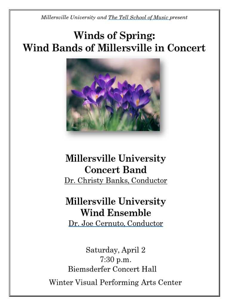 2022 April Concert Program | PDF | Orchestras | Saxophone
