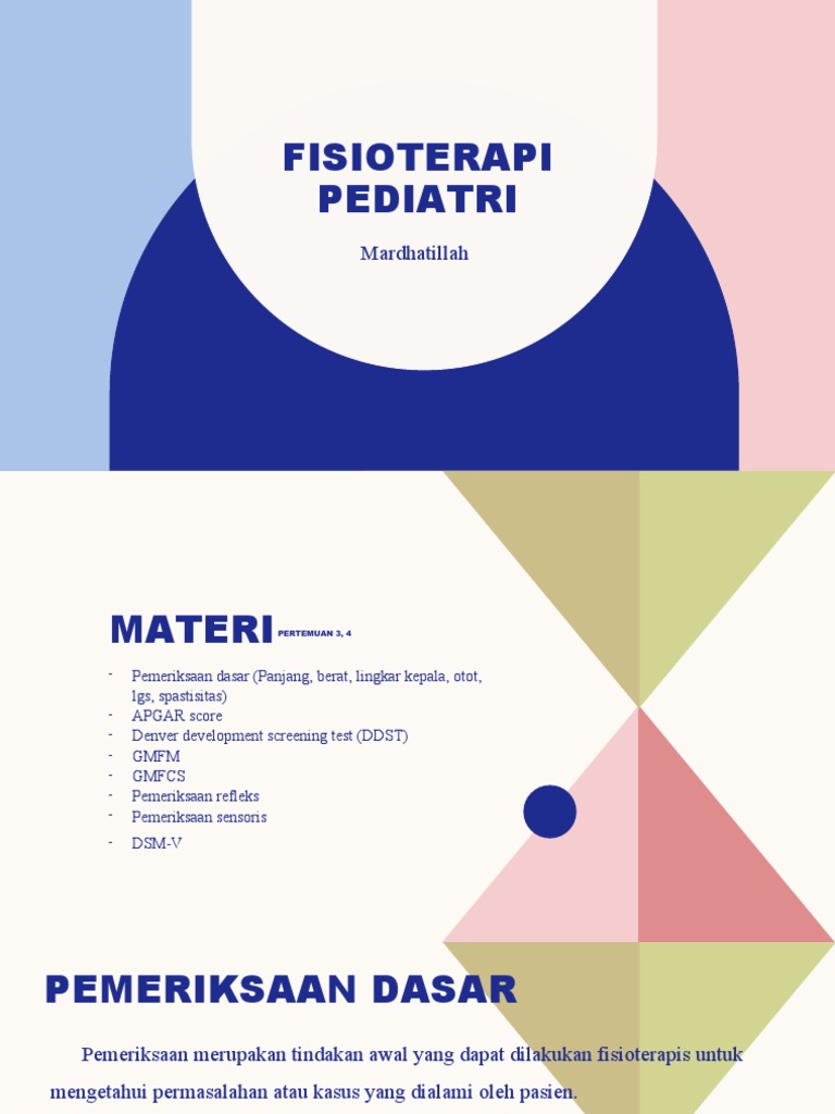 Fisioterapi Pediatri p3,4 | PDF