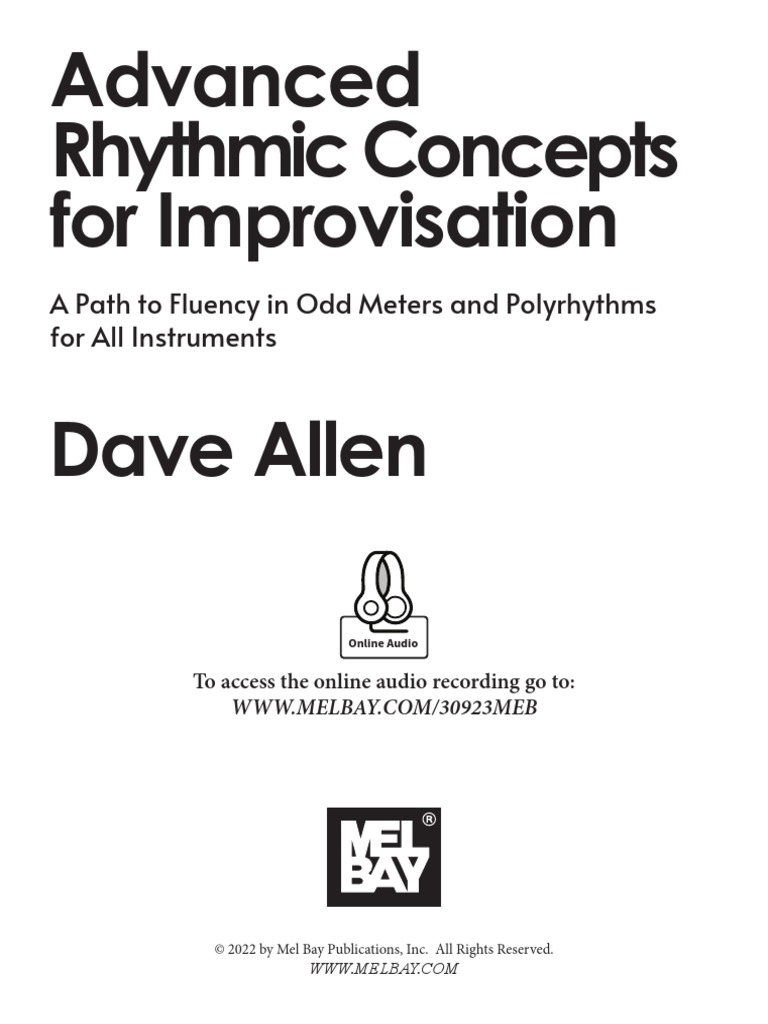 Advanced Rhythmic Concepts For I | PDF | Rhythm | Tempo