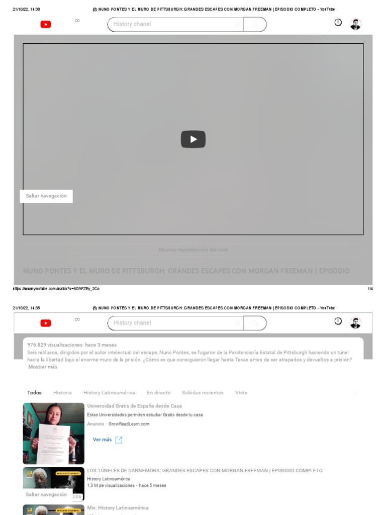 Nuno Pontes y El Muro de Pittsburgh - Grandes Escapes Con Morgan ...