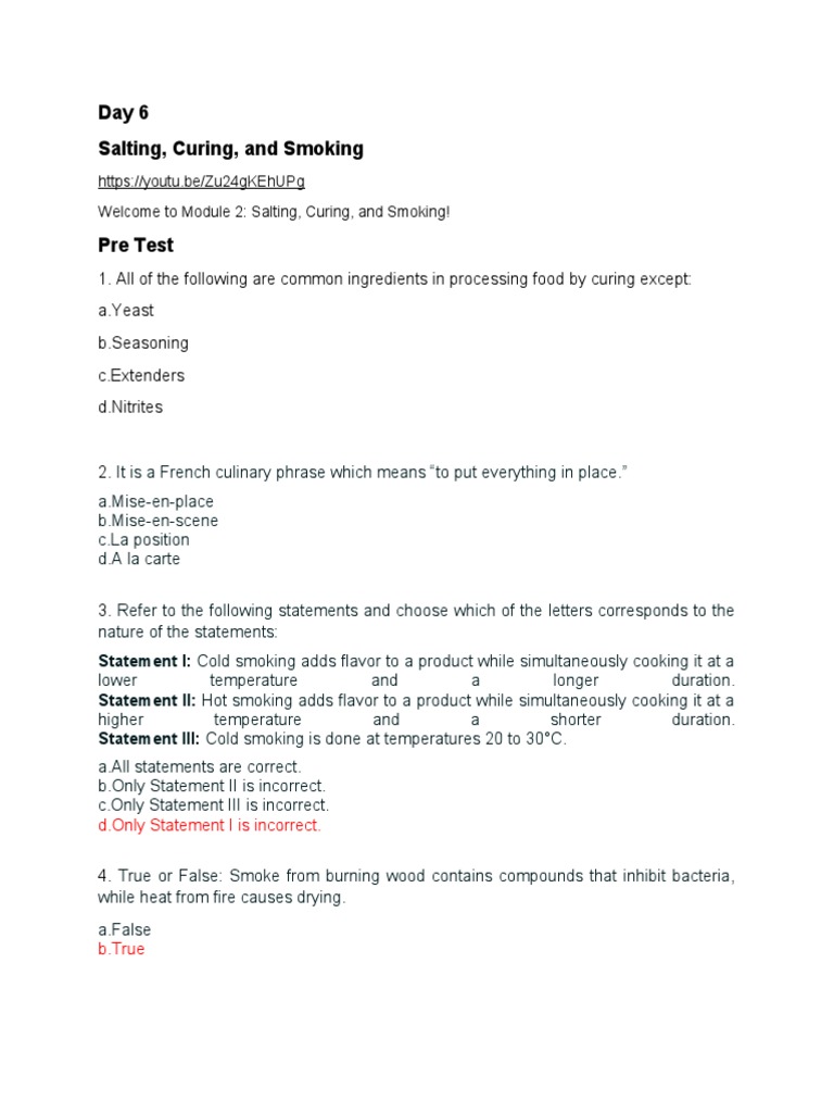 Salting | PDF | Smoking (Cooking) | Curing (Food Preservation)