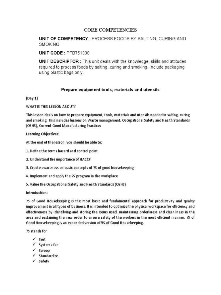 Module Food Processing | PDF | Food Preservation | Foods