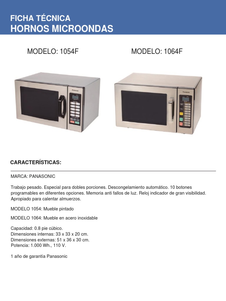 Horno Microondas | PDF