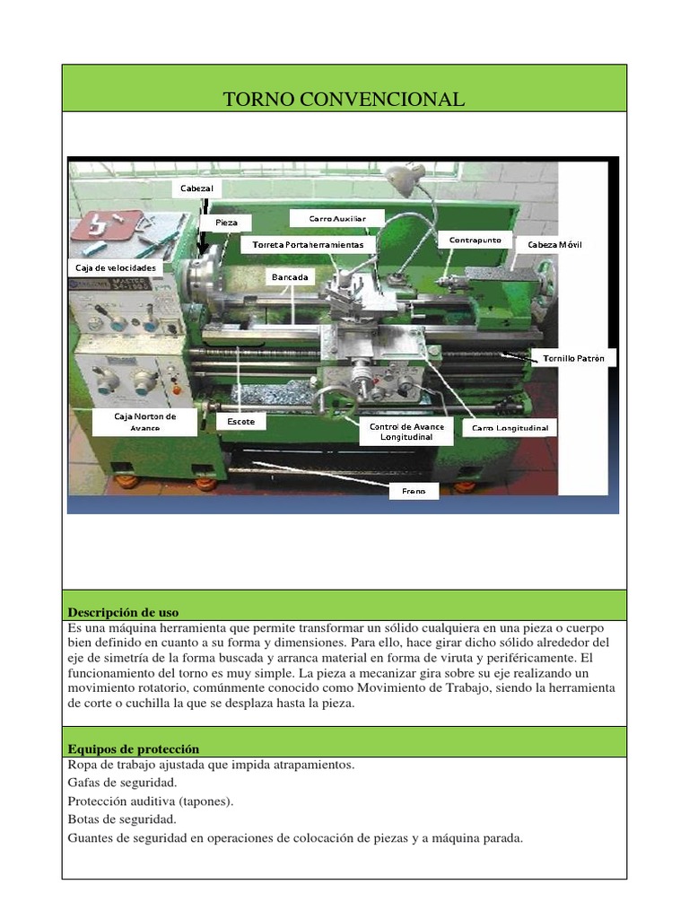 Torno Convencional | PDF