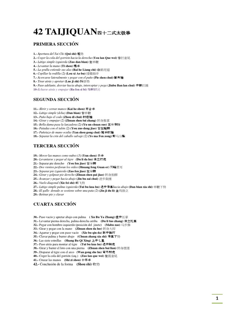 Tutorial Form 42 Taichi Chuan | PDF | China | Política mundial Tutorial Form 42 Taichi Chuan | PDF | China | Política mundial