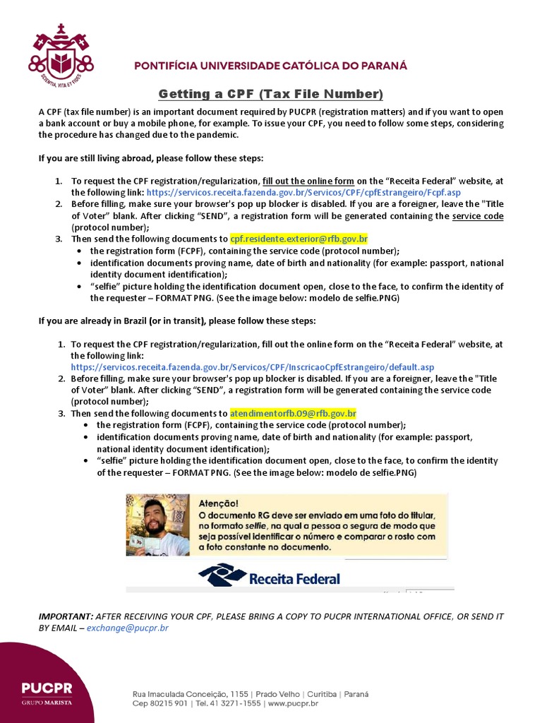How To Get A CPF 2022 | PDF | Identity Document | Document
