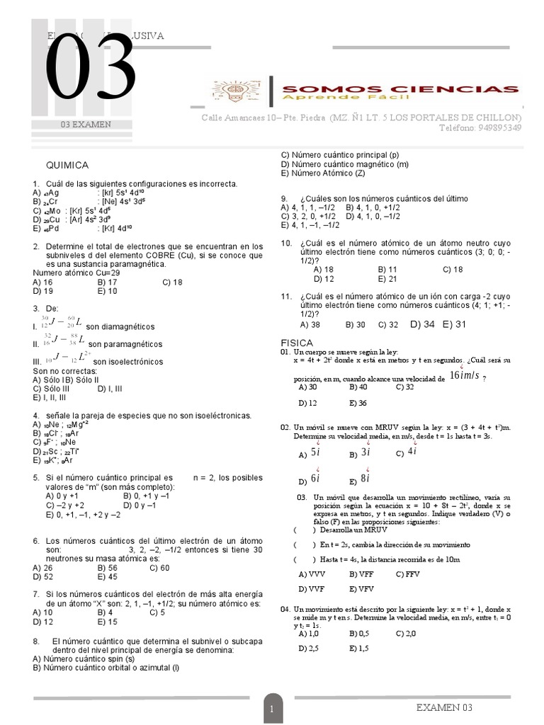 EX03 | PDF | Triángulo | Electrón
