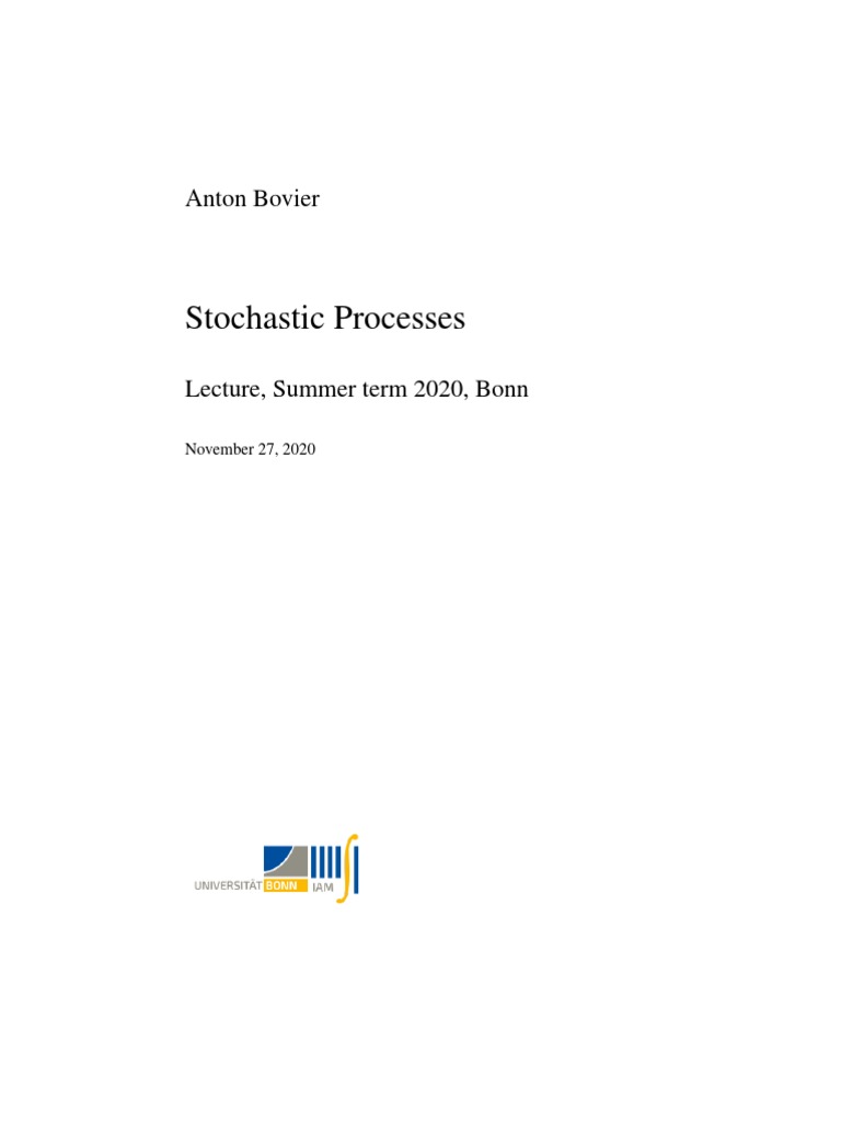 Stochastic Processes | PDF | Measure (Mathematics) | Metric Space