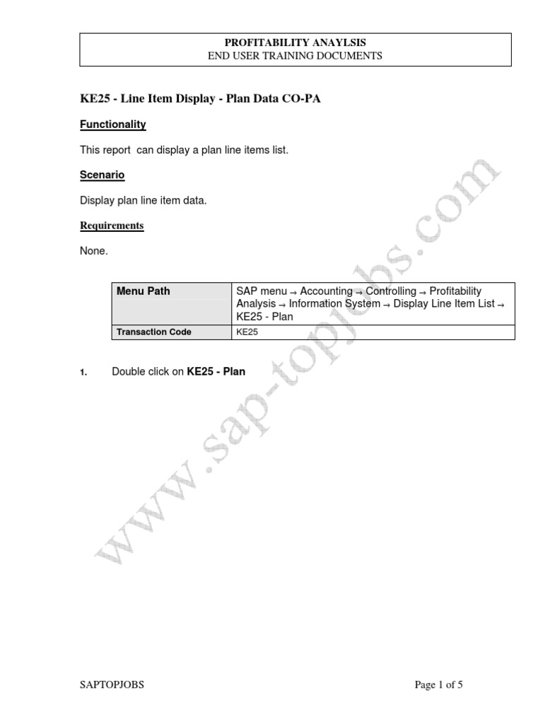 KE25 Plan Data Display Guide | PDF | Cost | Software Development