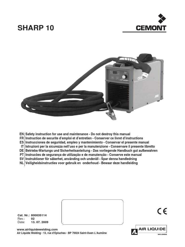 Coupeur CEMONT Sharp 10 | PDF | Mains Electricity | Ac Power Plugs And ...