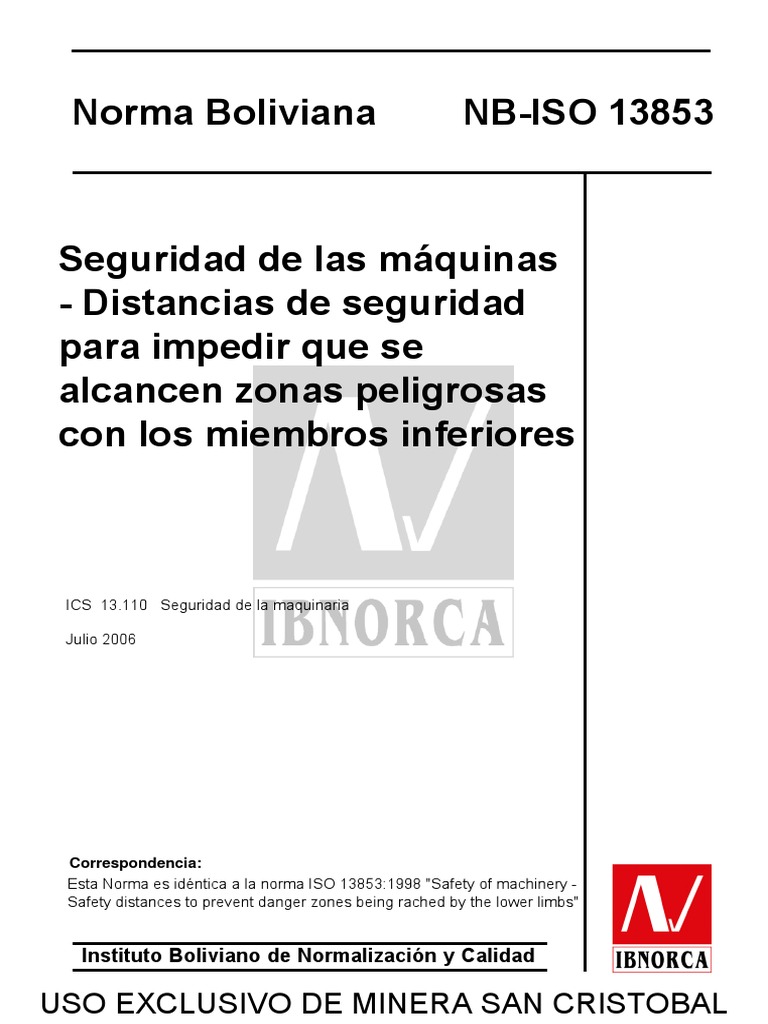 Nb-Iso 13853 - 2006 - MSC | Descargar gratis PDF | Organización ...