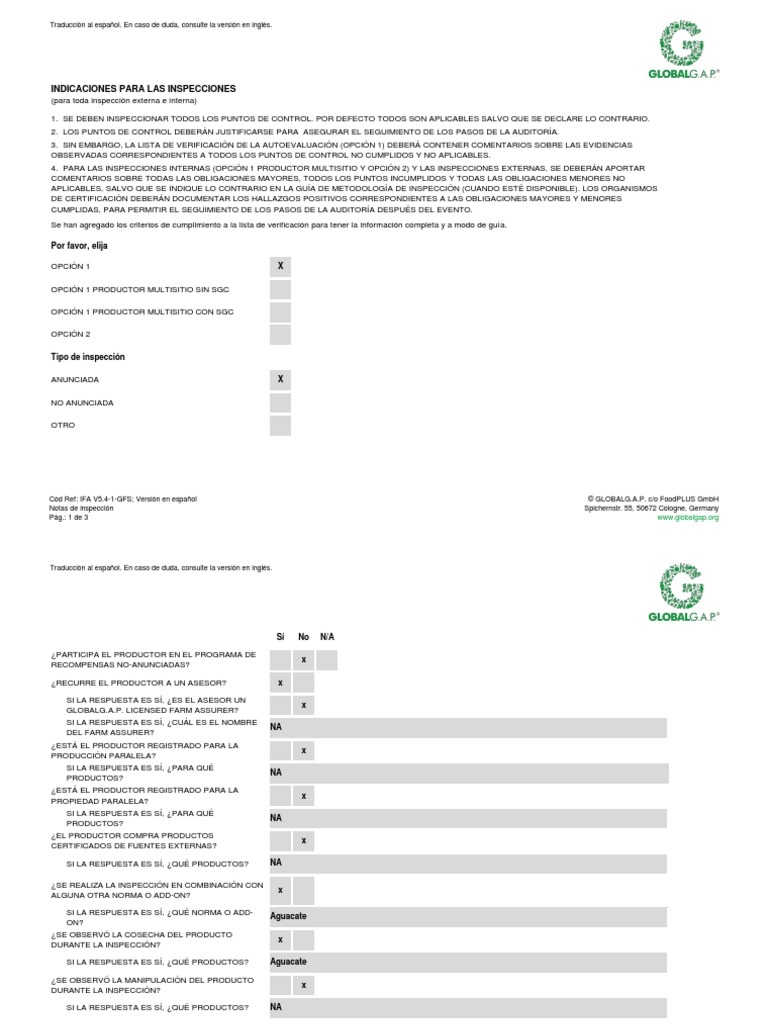 Alba Múnera - Notas de Inspección | PDF