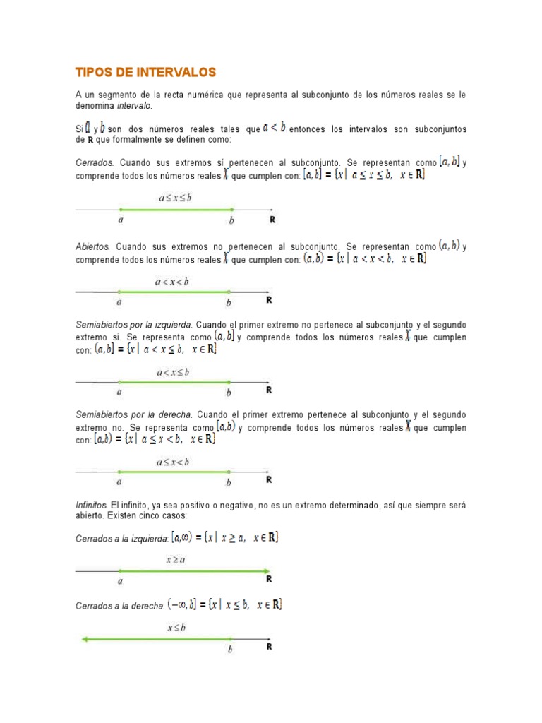 Tipos de Intervalos | PDF