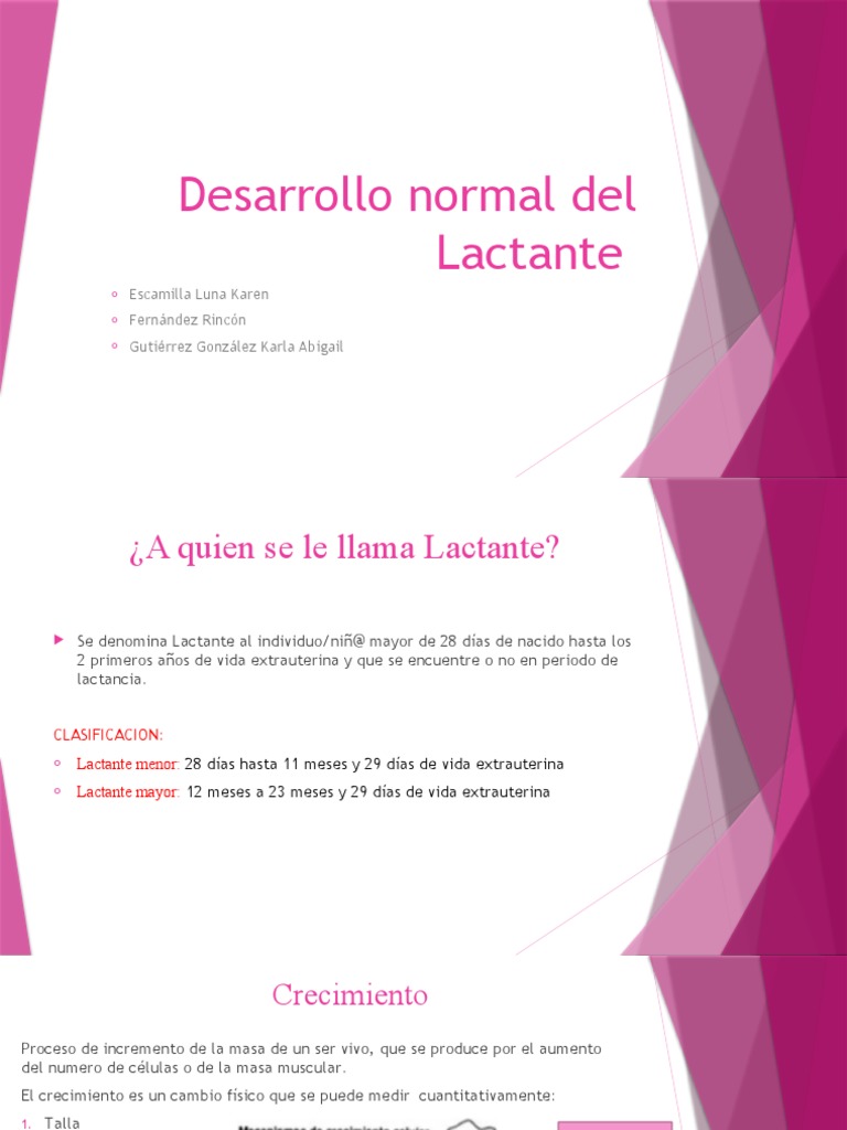 Desarrollo Normal Del Lactante | PDF | Hueso | Amamantamiento