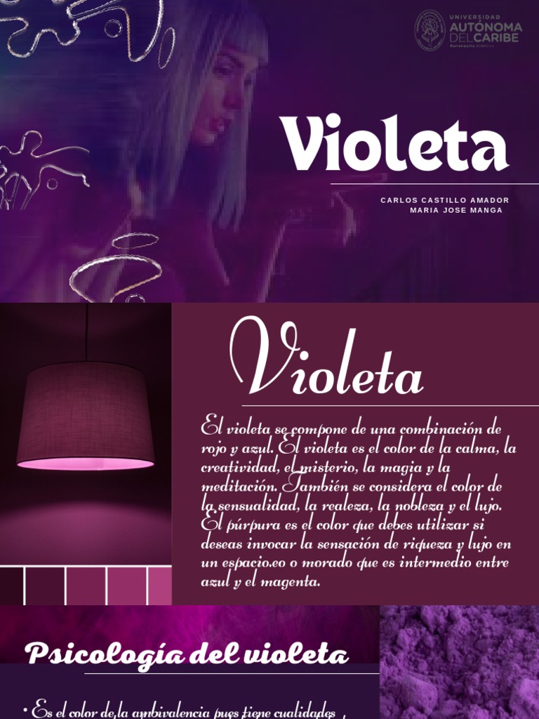 El color violeta: significados, propiedades y usos | PDF | Ultravioleta ...