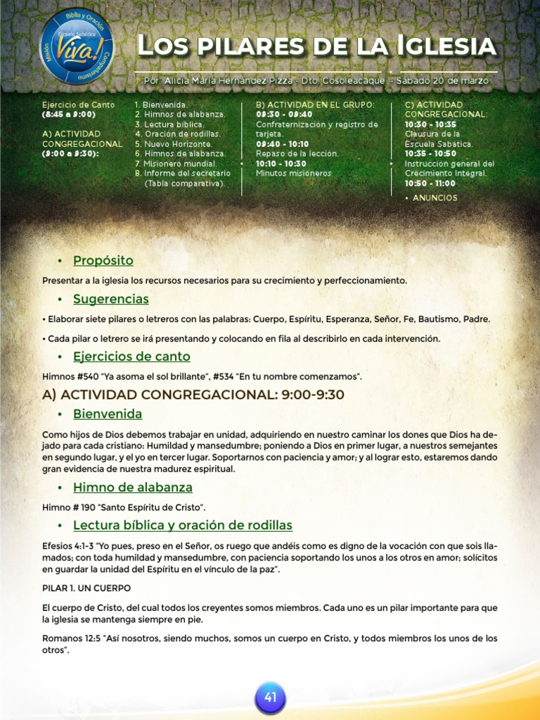 12 Los Pilares de La Iglesia | PDF | Jesús | Iglesia cristiana