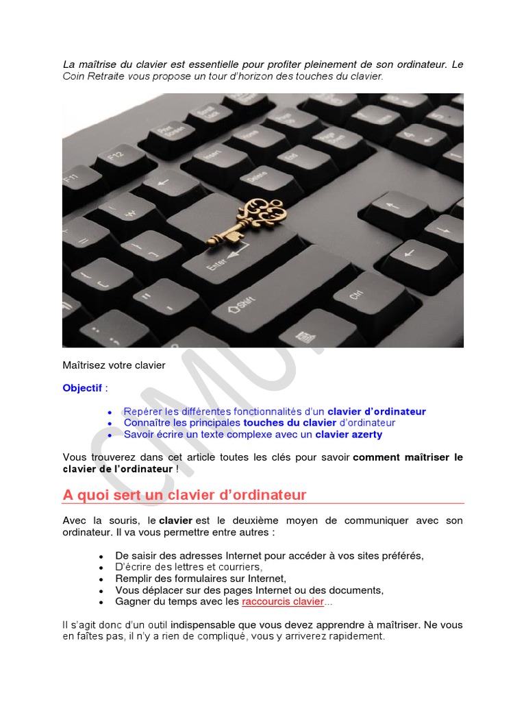 La Maîtrise Du Clavier Est Essentielle Pour Profiter Pleinement de Son ...