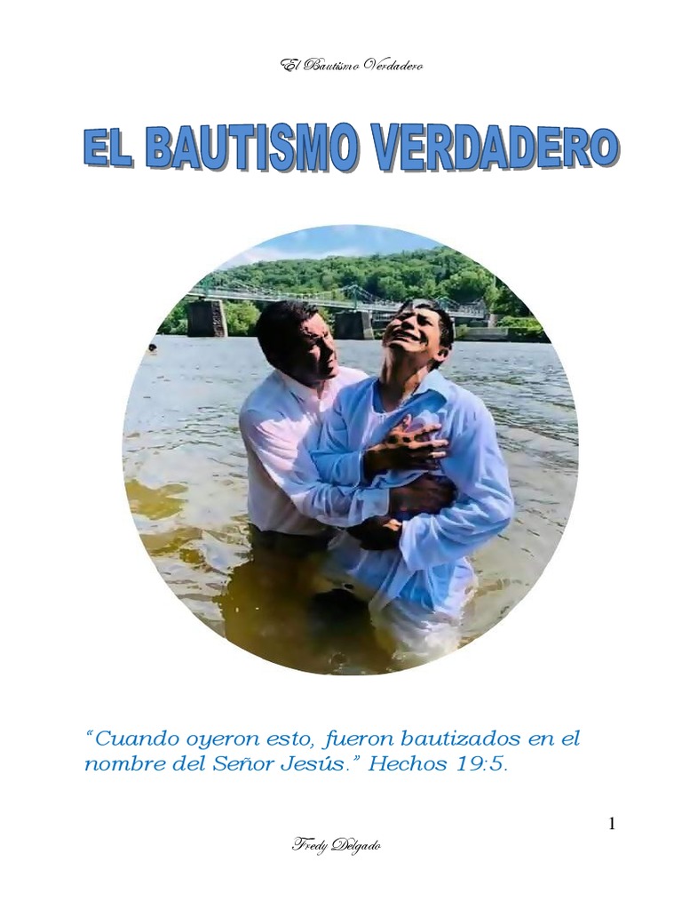 El Verdadero Significado del Bautismo | PDF | Jesús | Bautismo