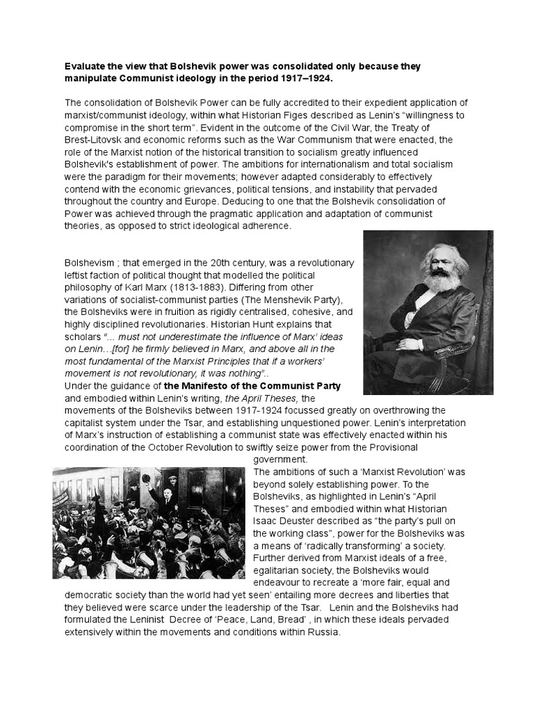 Russia and The Soviet Union HSC | PDF | Communism | Vladimir Lenin