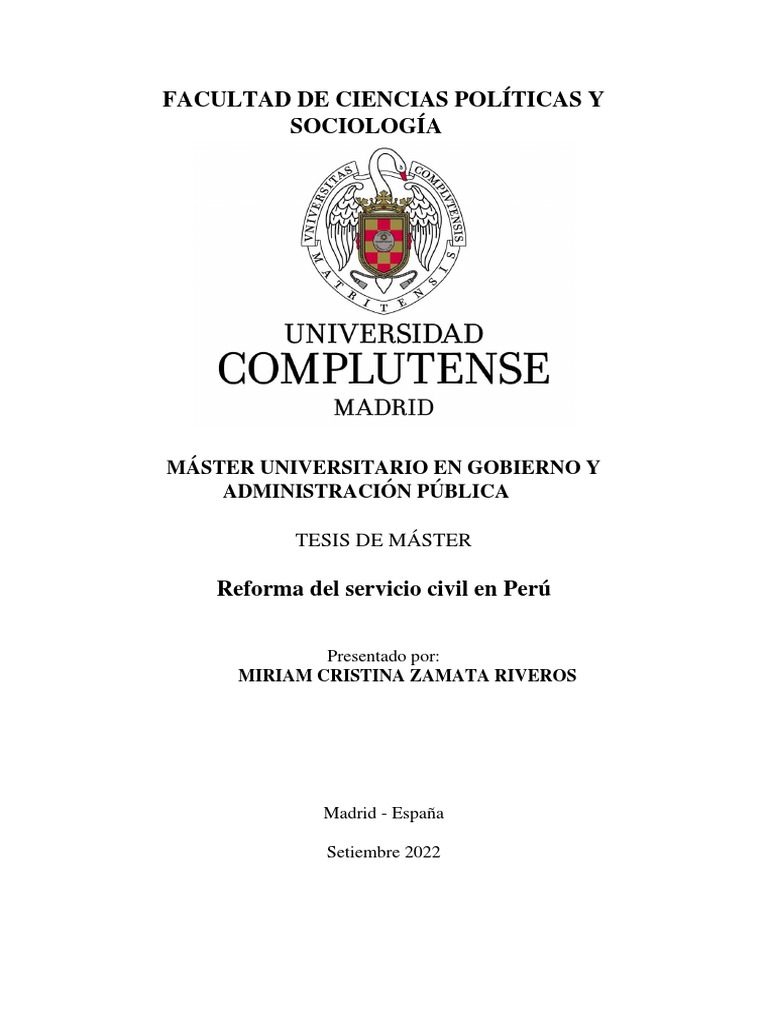 TFM - Universidad Complutense de Madrid | PDF | Ciencias sociales ...